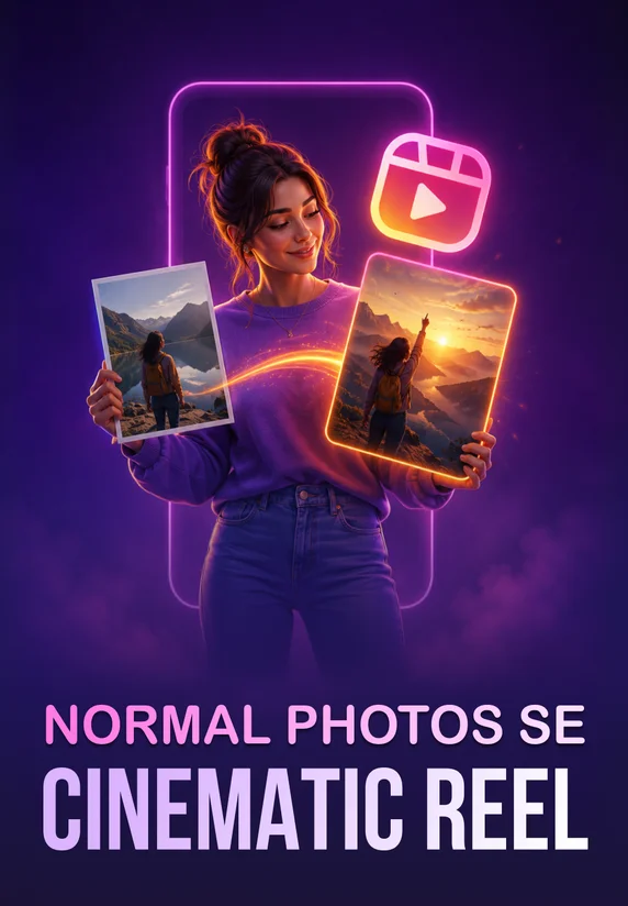 Normal Photos Se Cinematic Reel | Viral Reel Ideas