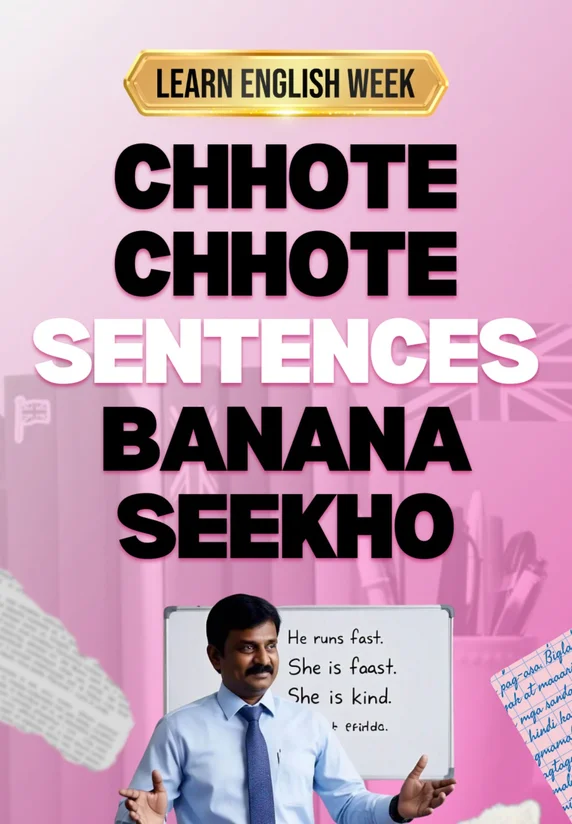 Chote Chote Sentences Banana Seekho | Learn English Week