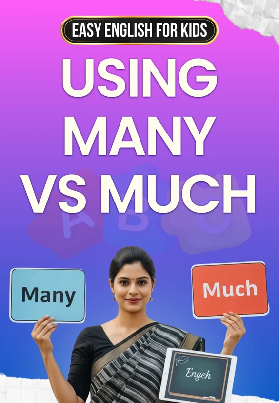 Using Many Vs Much | Easy English for Kids