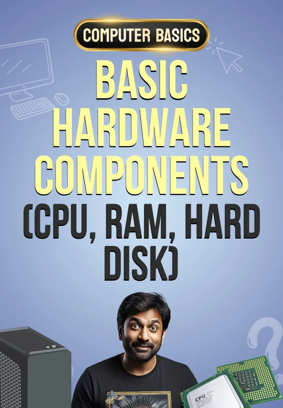 Basic Hardware Components (CPU, RAM, Hard Disk) | Computer Ke Basics
