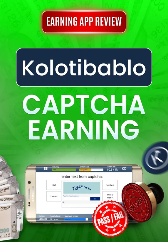 Kolotibablo Se Captcha Typing Earning | Earning App Review