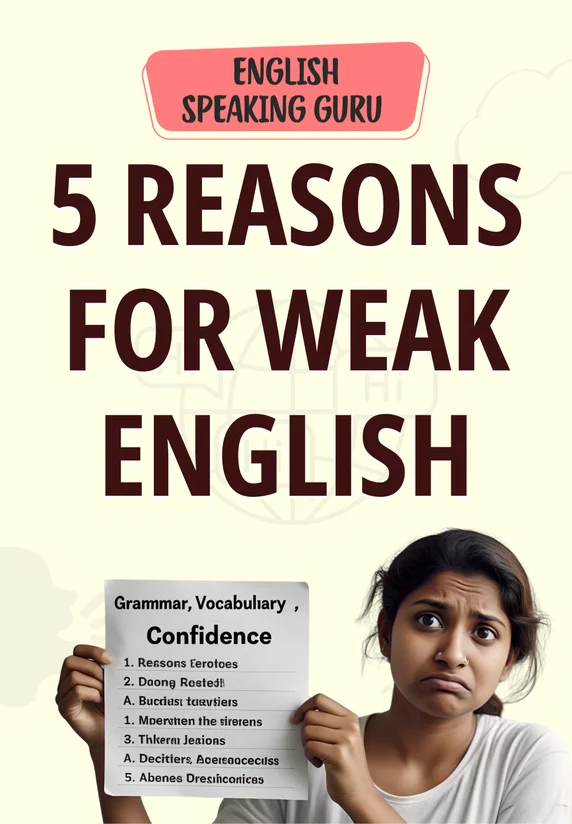 5 Reasons For Weak English | English Speaking Mastery