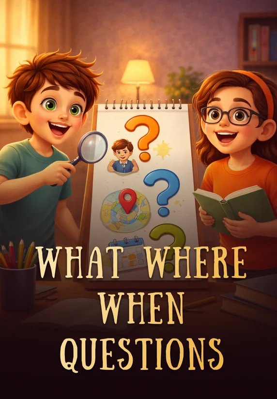 What Where When Questions | Easy English for Kids