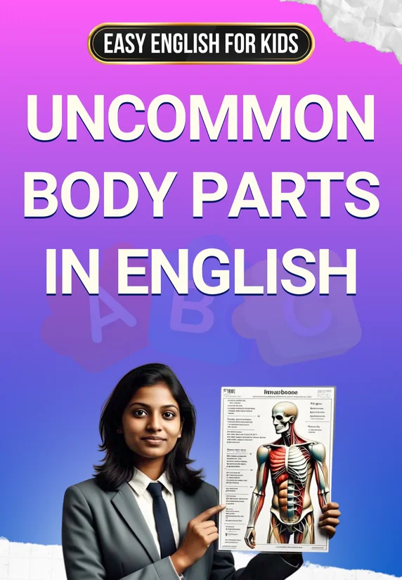 Uncommon Body Parts In English | Easy English for Kids