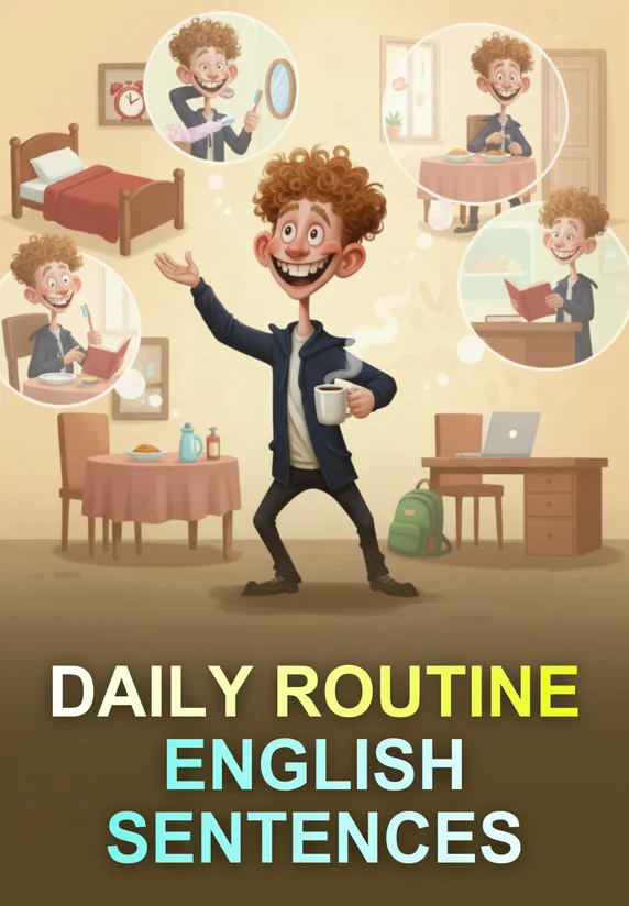 Daily Routine English Sentences | Little English Champion
